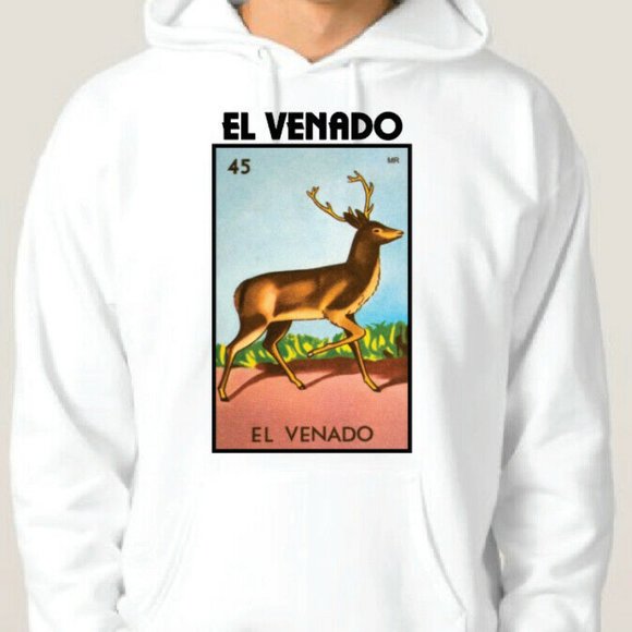 Gildan | Sweaters | El Venado Loteria Mexican Bingo Hooded Gift ...